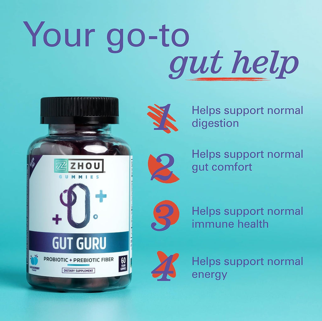 60 count gut health gummies