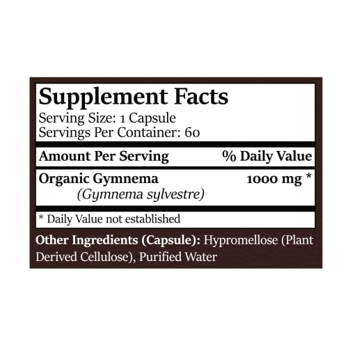 60 count Gymnema Sylvestre for lasting energy