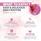 60 count hair growth gummies with biotin