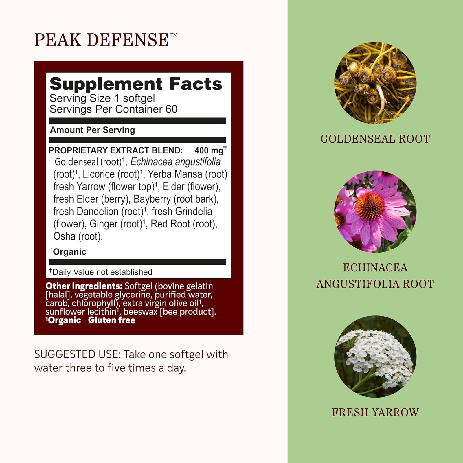 60 count herbal defense capsules