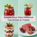 60 count hibiscus tea bags for convenience