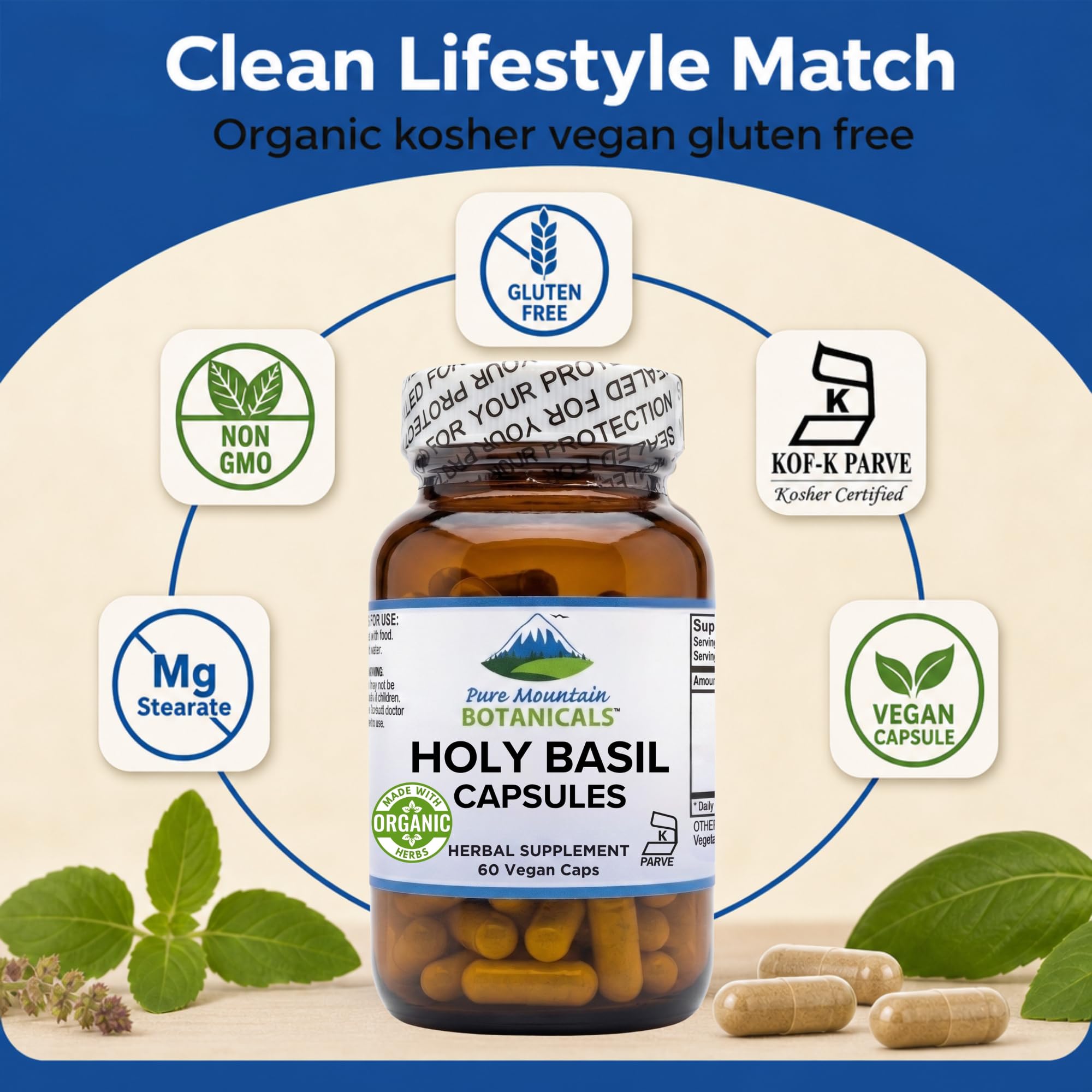 60 count holy basil capsules