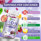 60 count iron gummies for daily use