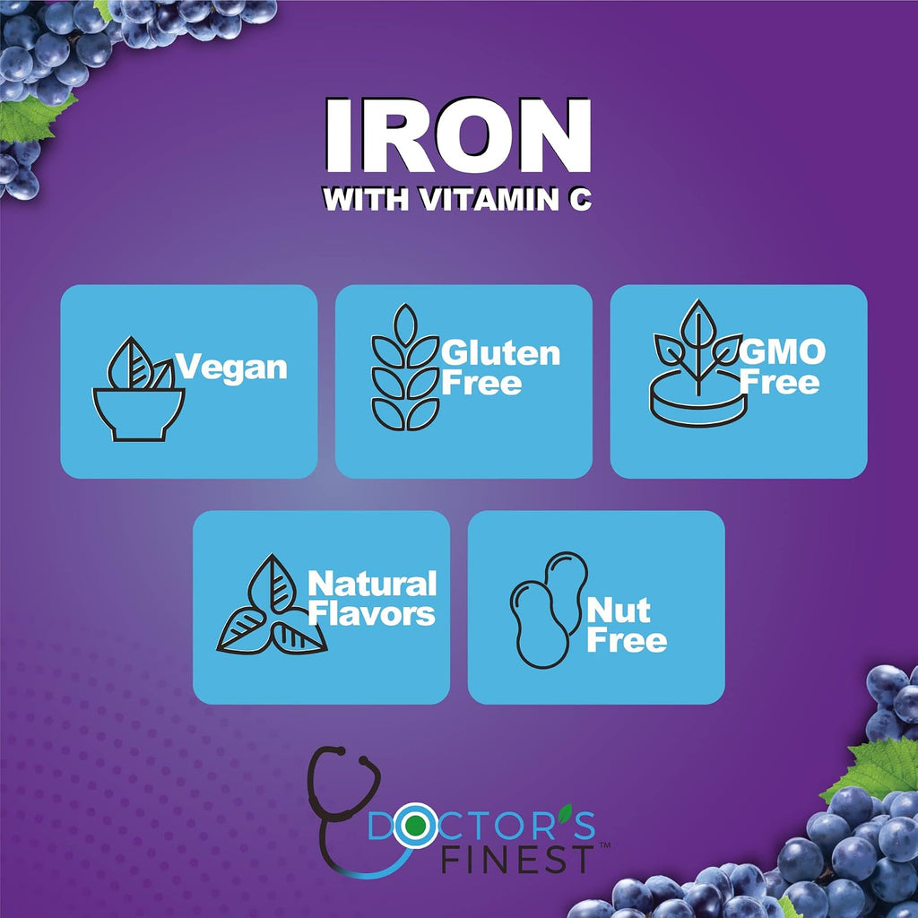 60 count iron gummies for easy supplementation