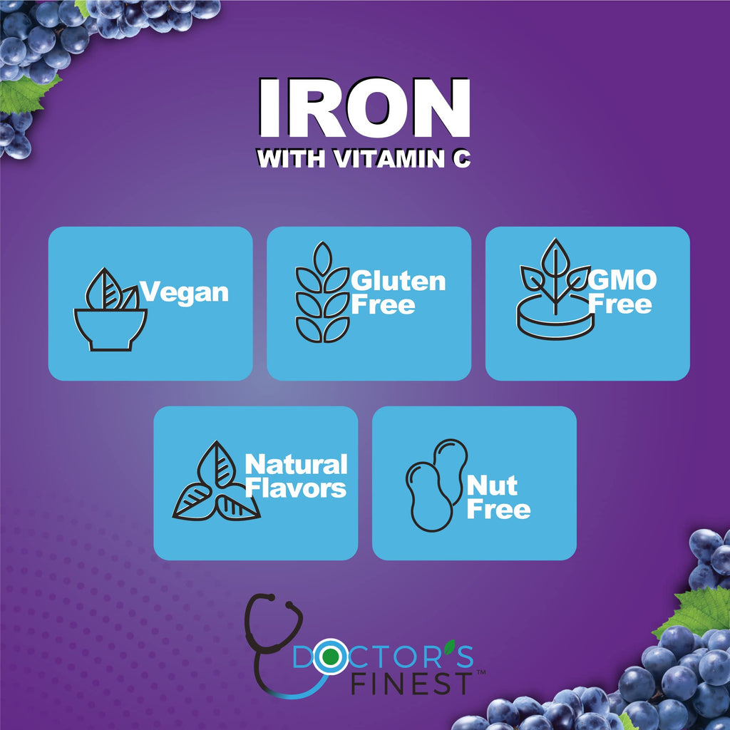 60 count iron gummies for energy