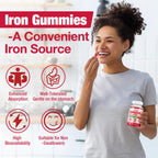 60 count iron gummies for women