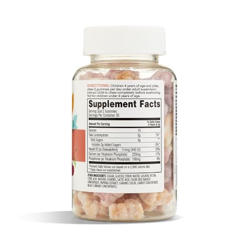 60 count kids calcium gummies