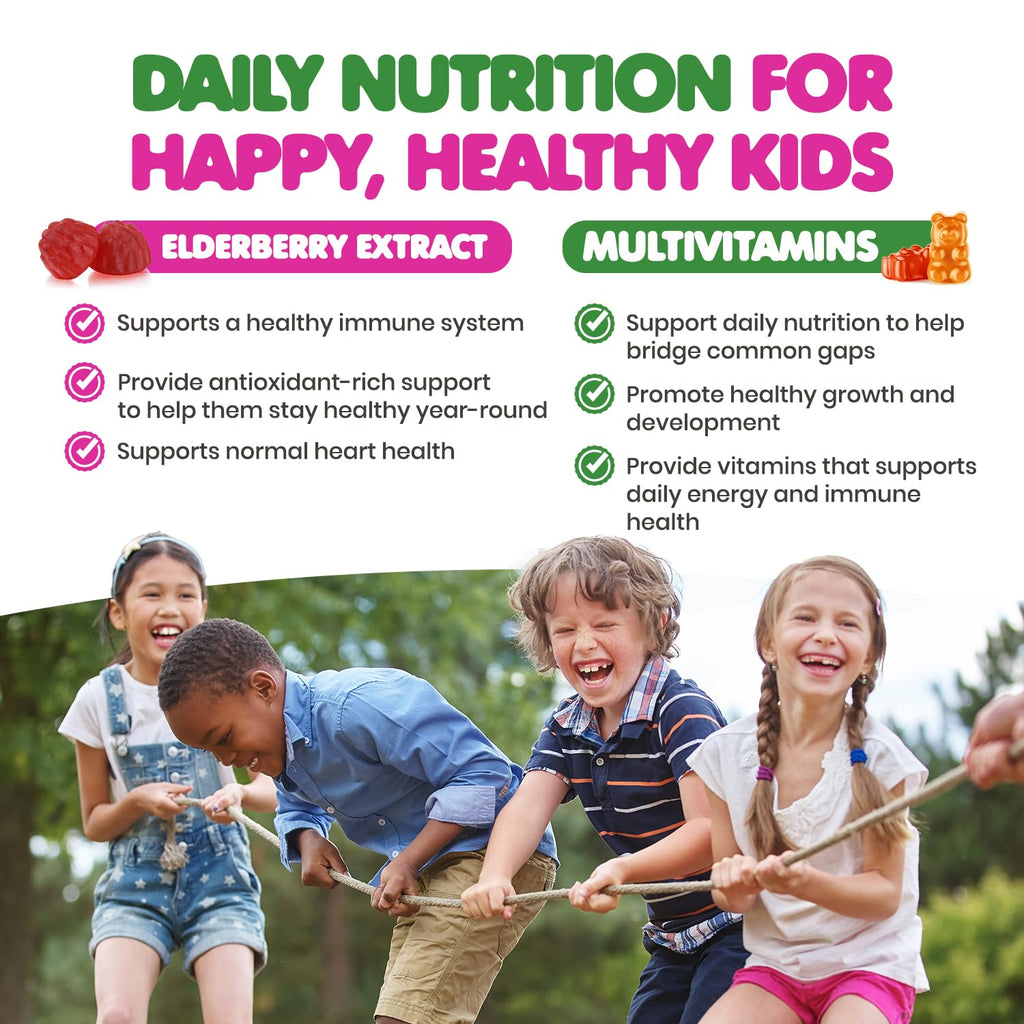 60 count kids elderberry gummies
