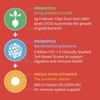 60 count kids gummies for gut health