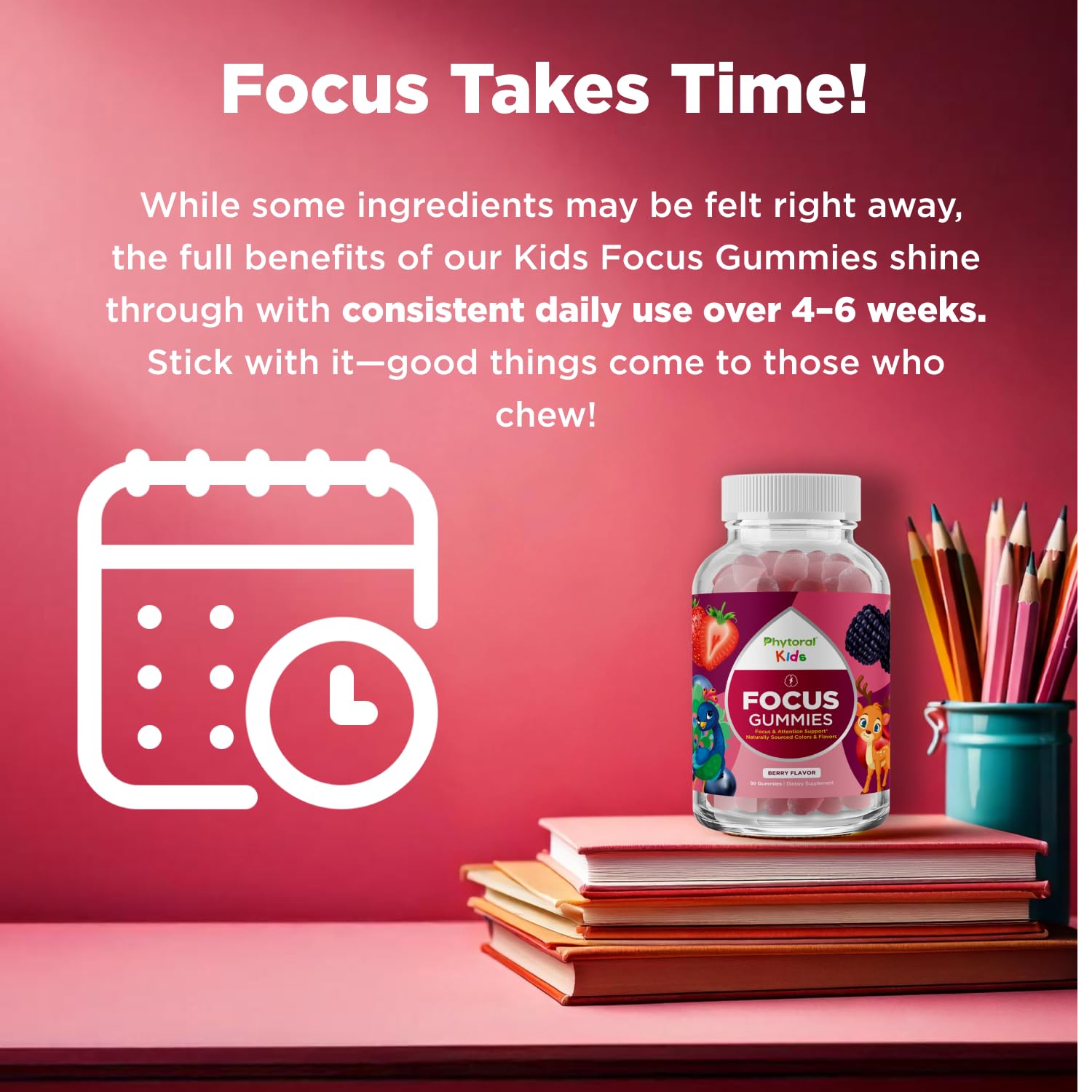 60 count kids gummies for learning