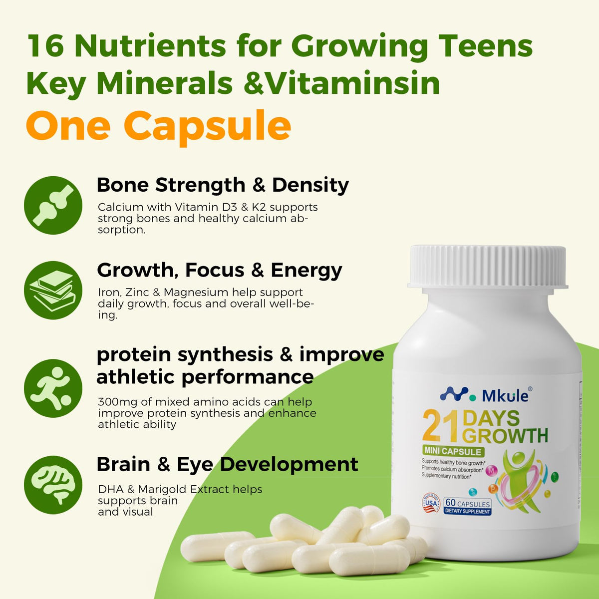 60 count kids vitamin capsules