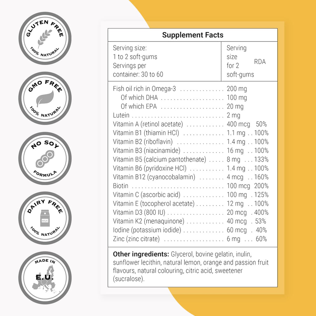 60 count kids vitamin gummies for immunity