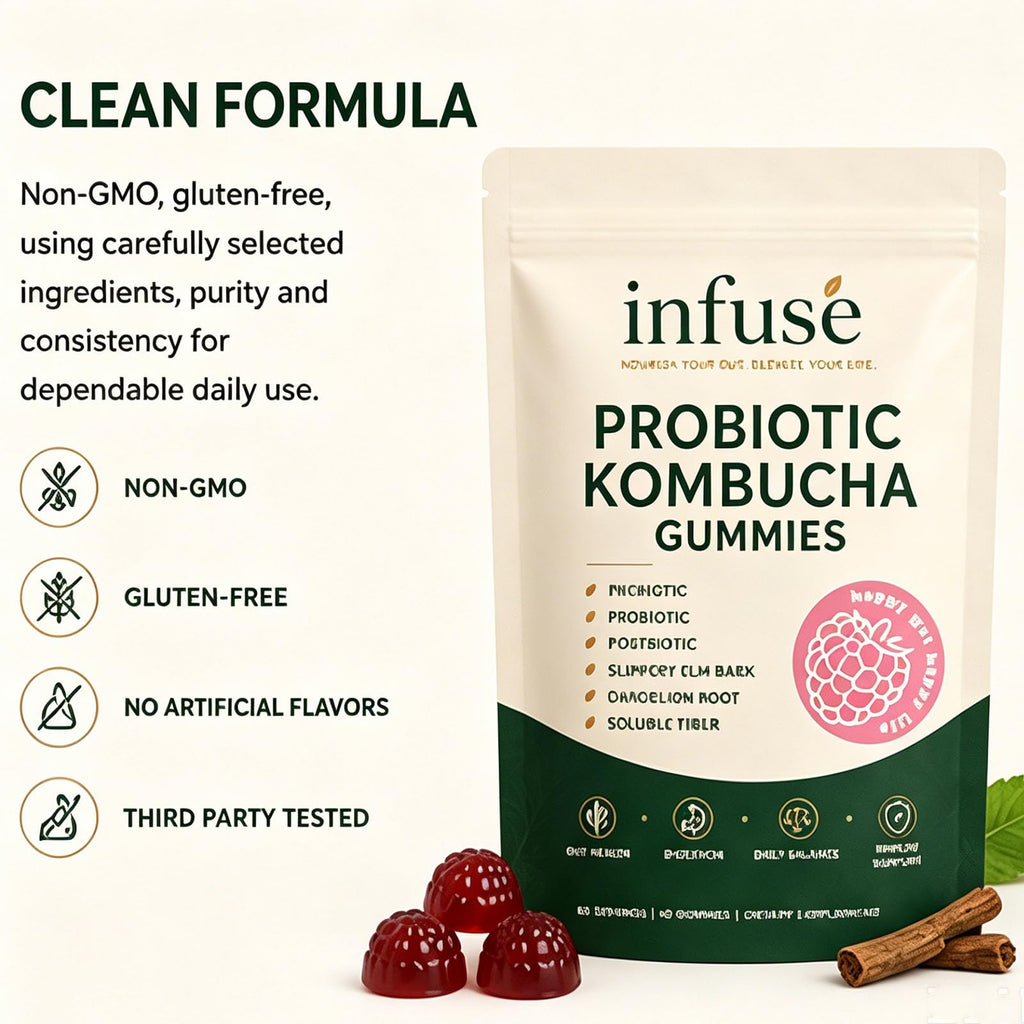 60 count kombucha gummies for gut health