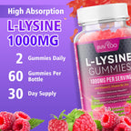 60 count l-lysine gummies for daily use