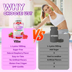 60 count L-Lysine gummies for easy supplementation