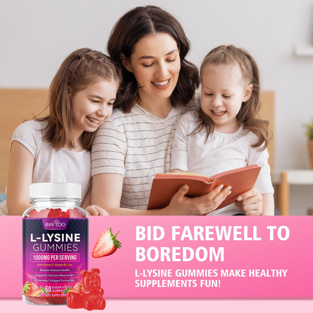60 count l-lysine gummies for wellness