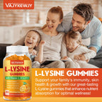 60 count l-lysine gummy bottle
