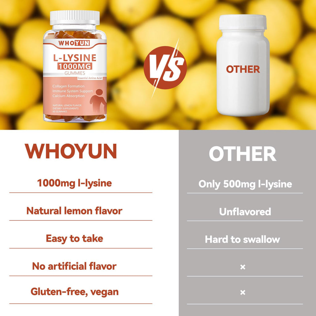60 count l-lysine gummy pack