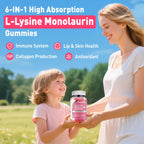 60 count l-lysine monolaurin gummies
