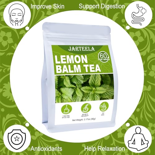 60 count lemon balm tea bags
