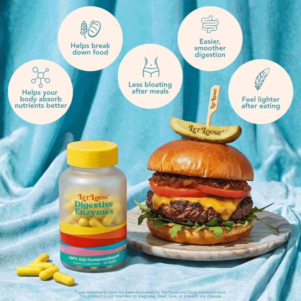 60 count Let Loose digestive capsules