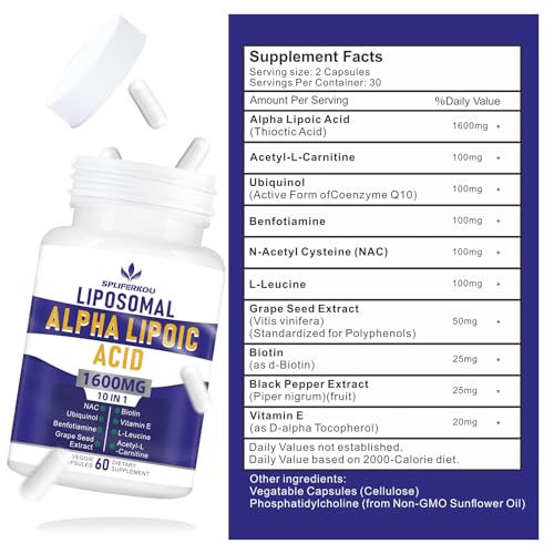60 count liposomal alpha lipoic acid