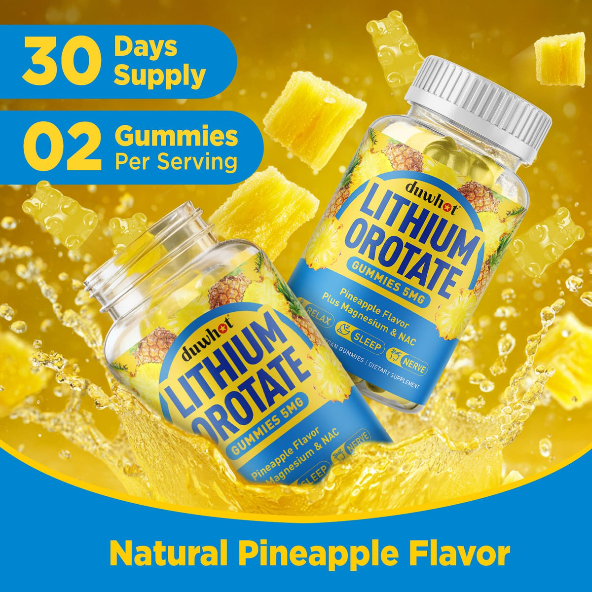60 count lithium orotate gummy vitamins