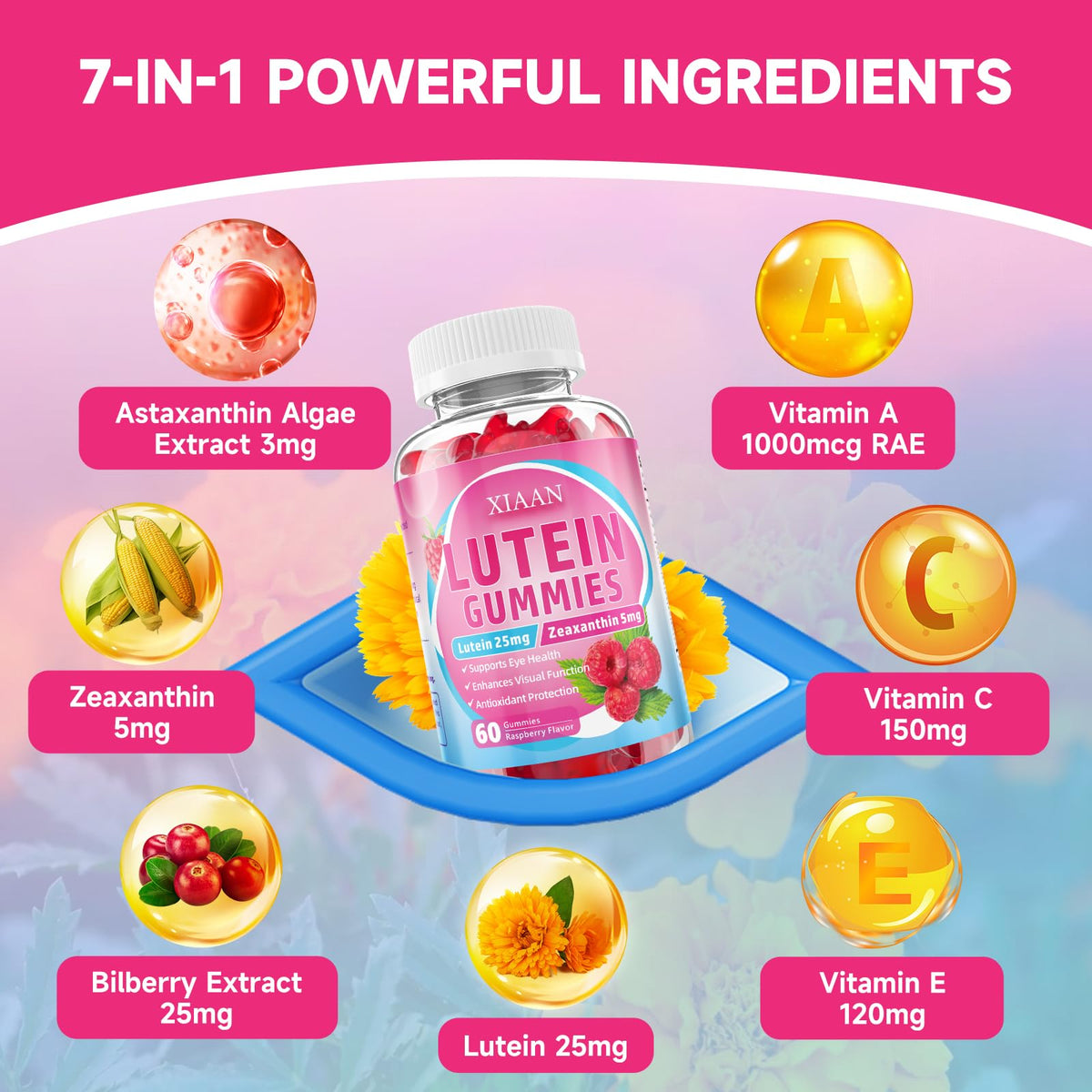 60 count lutein and zeaxanthin supplements