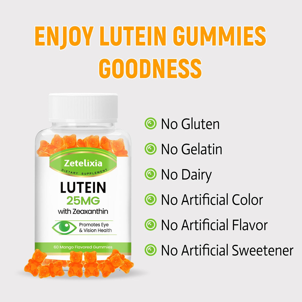 60 count lutein vitamin A gummies