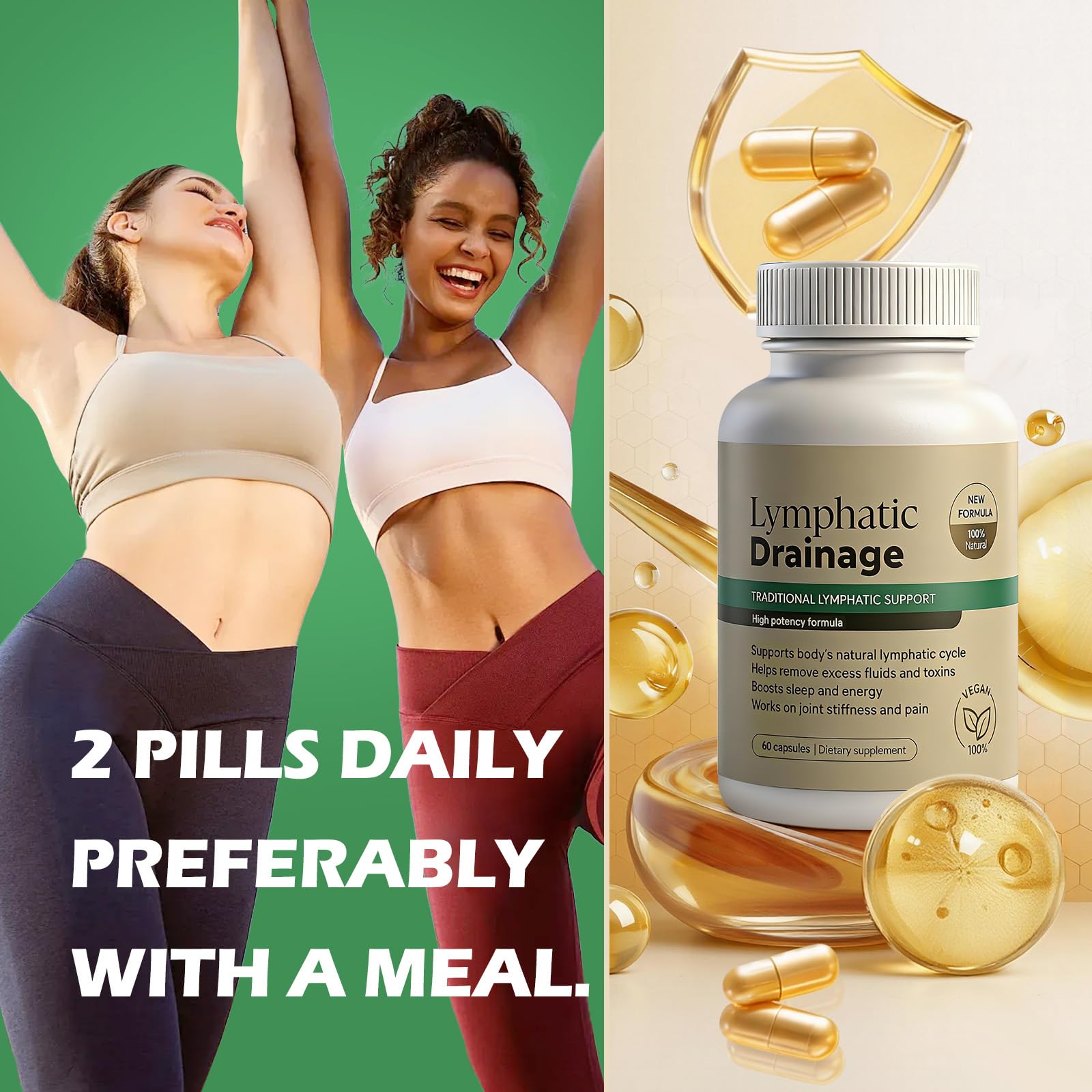 60 count lymphatic support capsules
