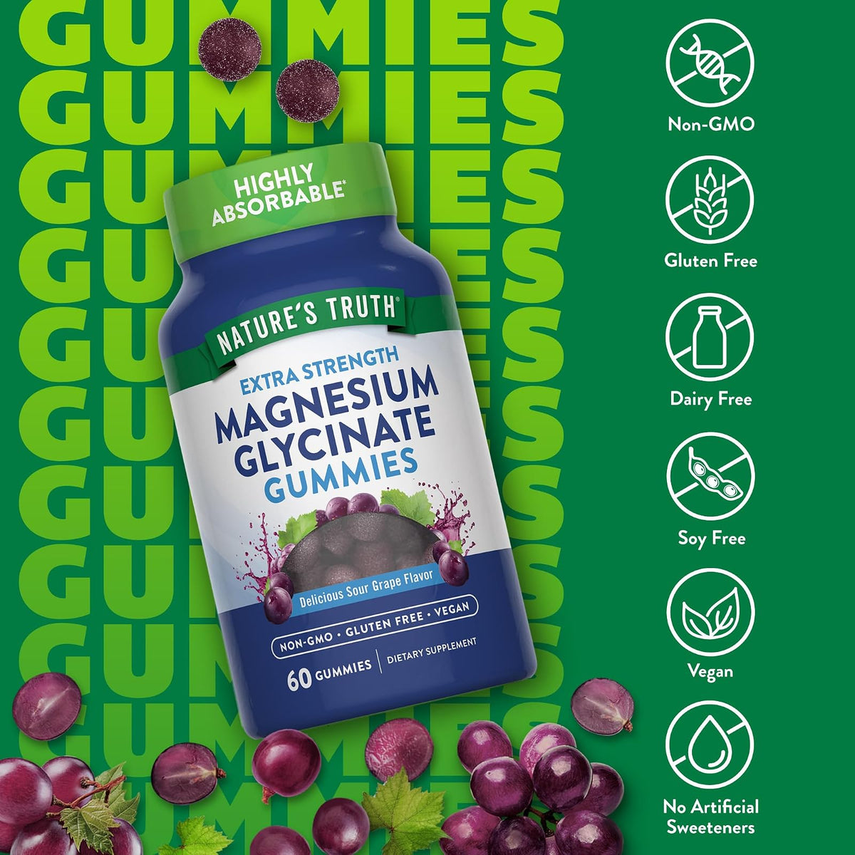 60 count magnesium bisglycinate gummies