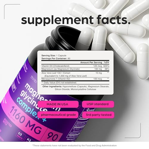 60 count magnesium glycinate capsules