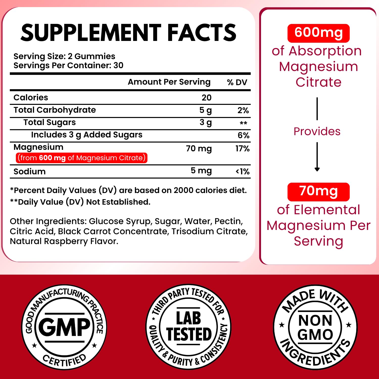 60 count magnesium gummies for better sleep