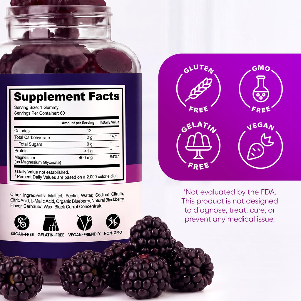 60 count magnesium gummies for convenience