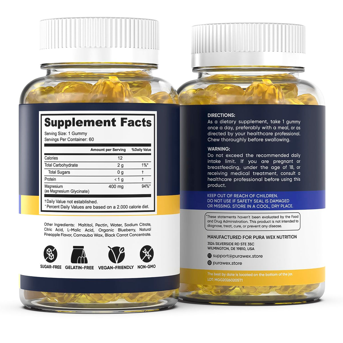 60 count magnesium gummies for daily use