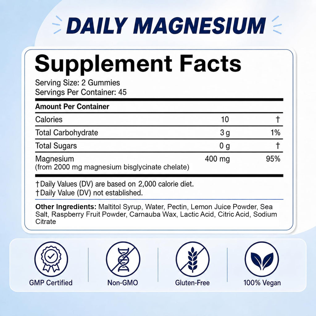 60 count magnesium gummies for daily use