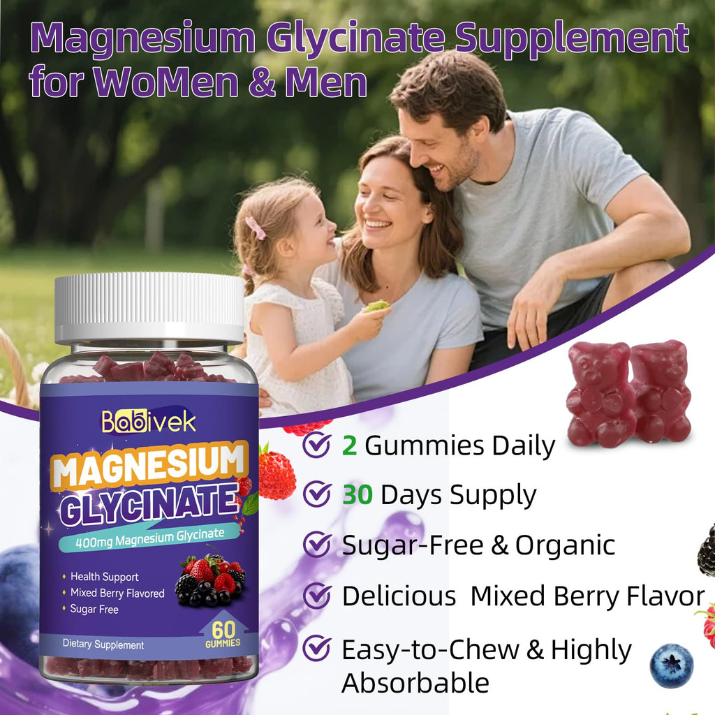 60 count magnesium gummies for daily wellness