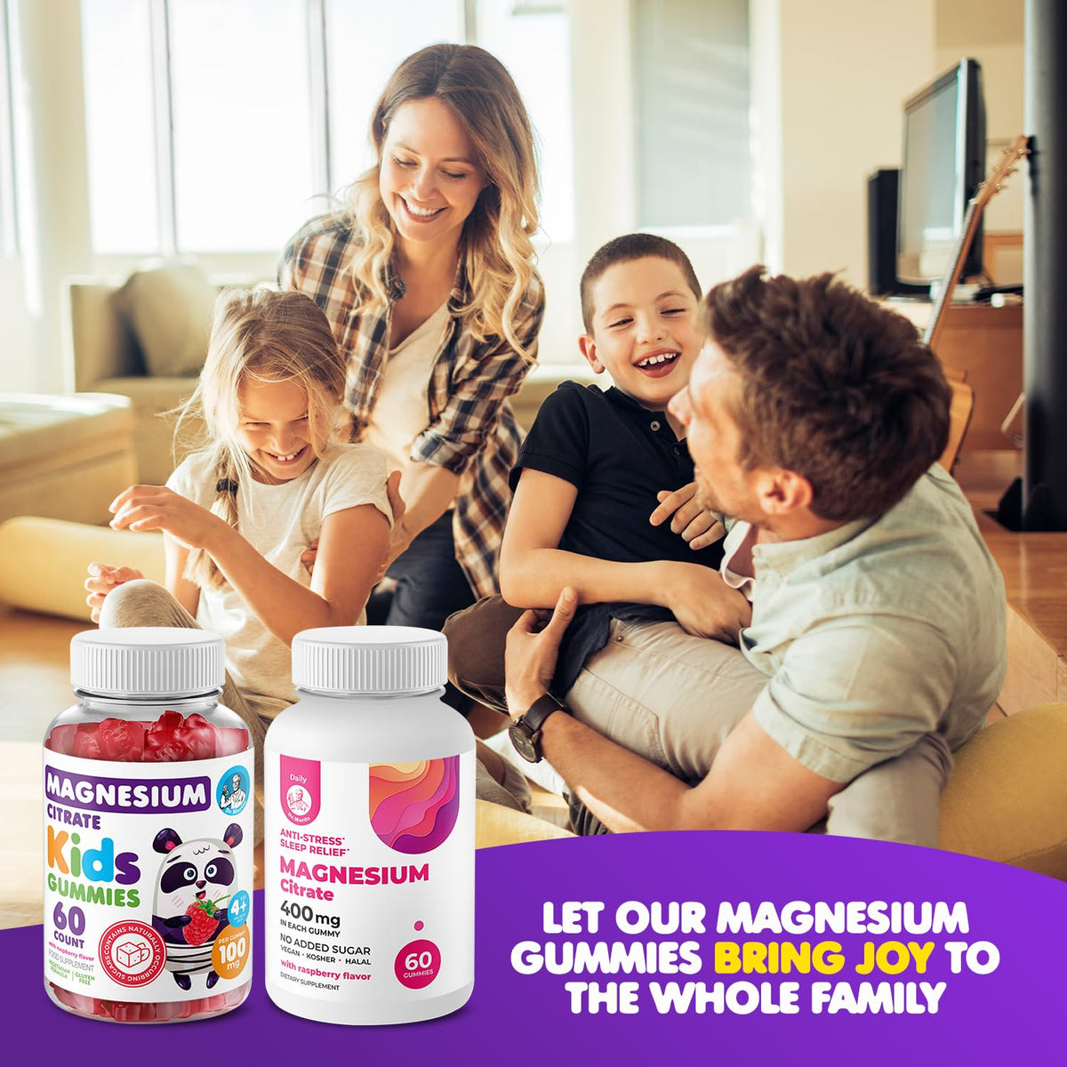 60 count magnesium gummies for easy dosing