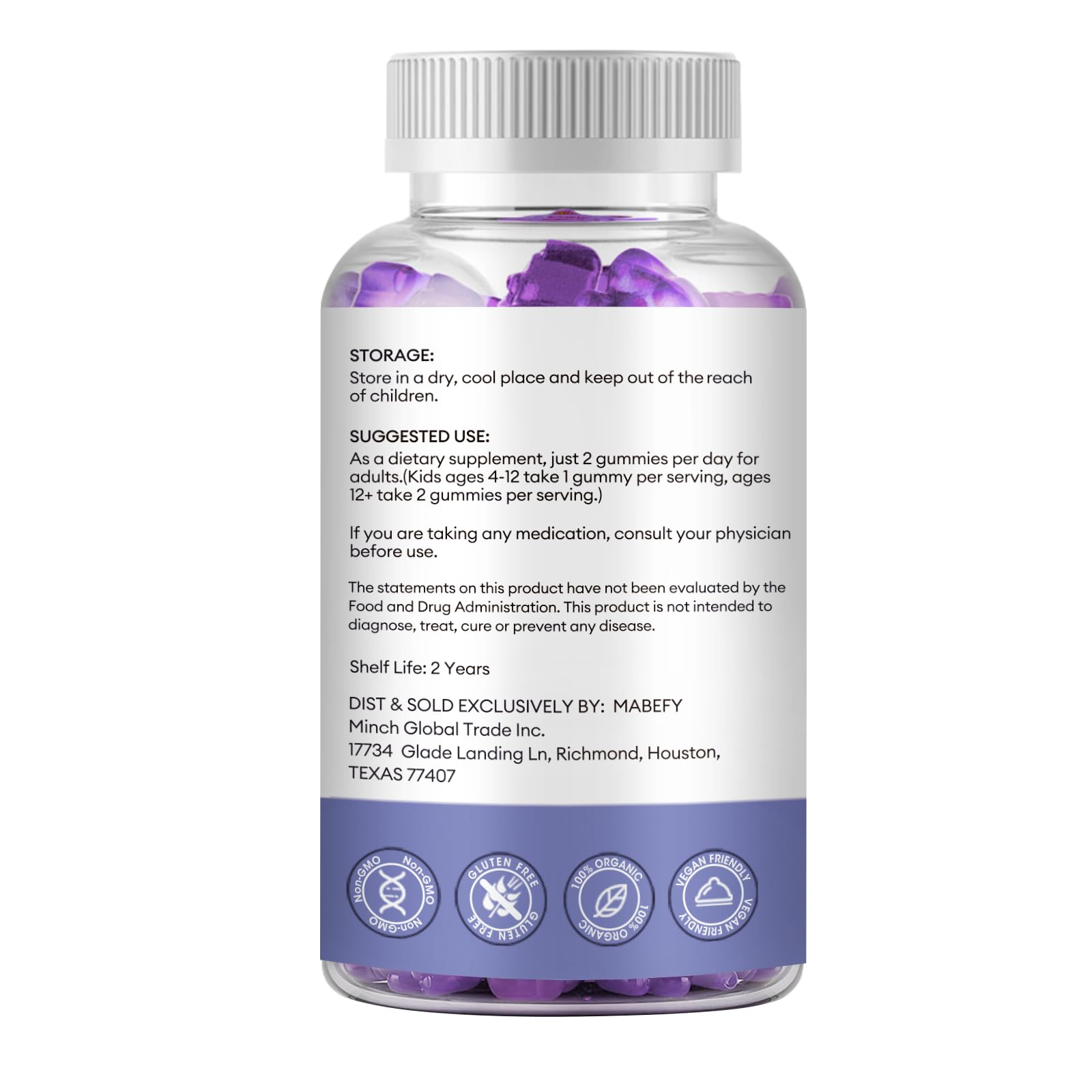 60 count magnesium gummies for energy