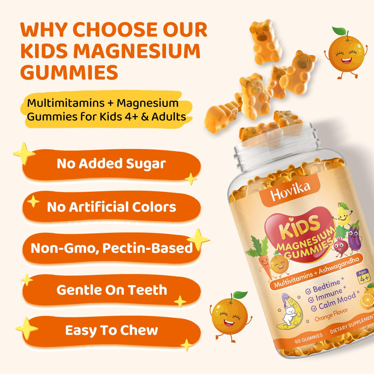 60 count magnesium gummies for kids