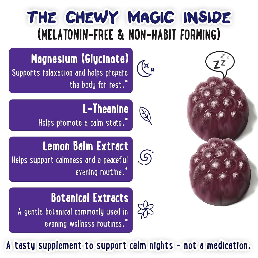 60 count magnesium gummies for restful nights