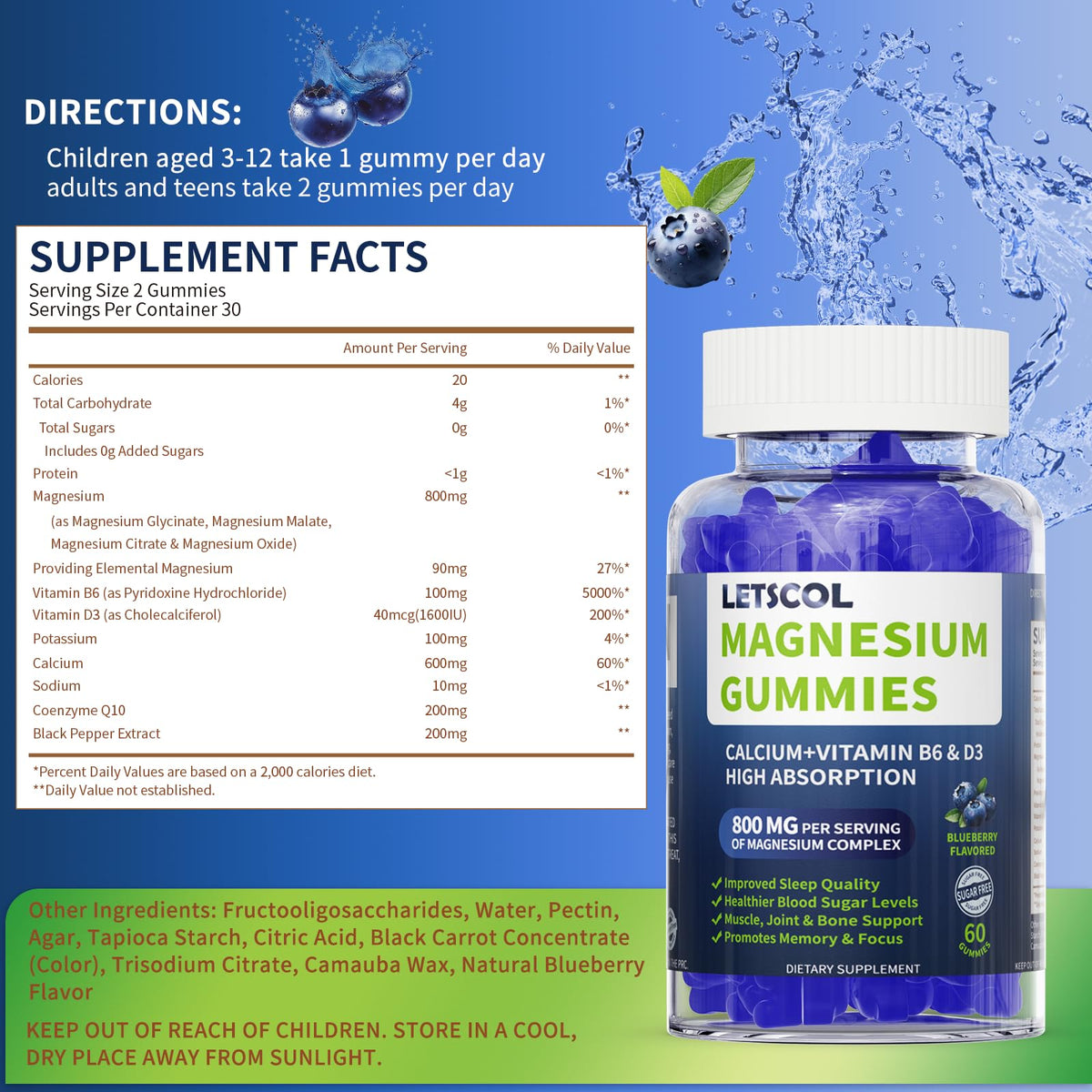 60 count magnesium gummies for sleep