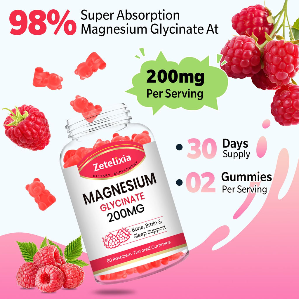 60 count magnesium gummies for stress relief