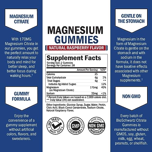 60 count magnesium gummies for wellness