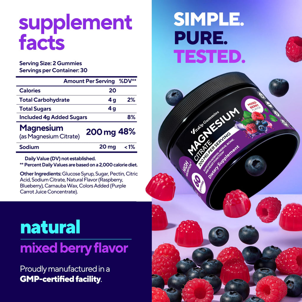 60 count magnesium gummies for wellness