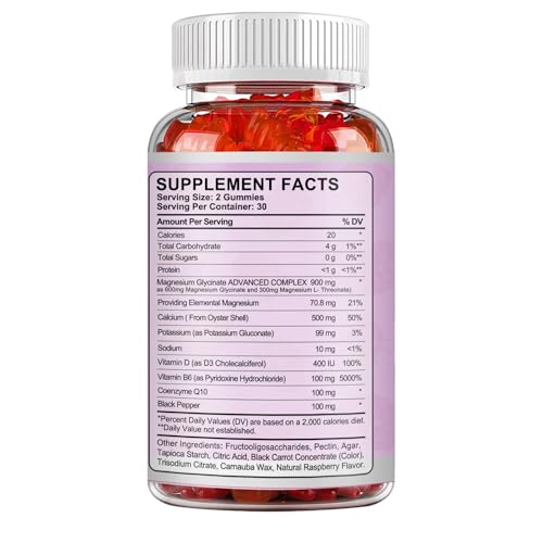 60 count magnesium supplement bottle