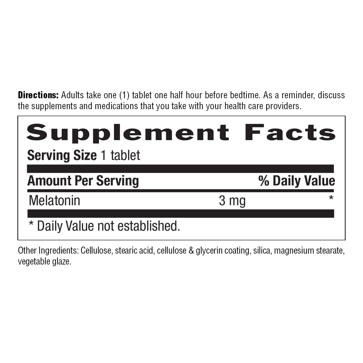 60 count melatonin for better nights