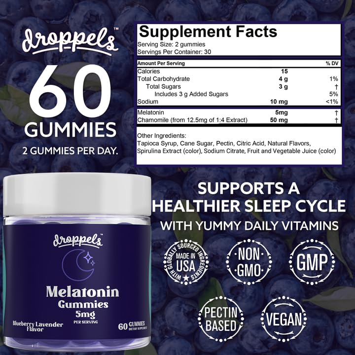 60 count melatonin gummies for bedtime