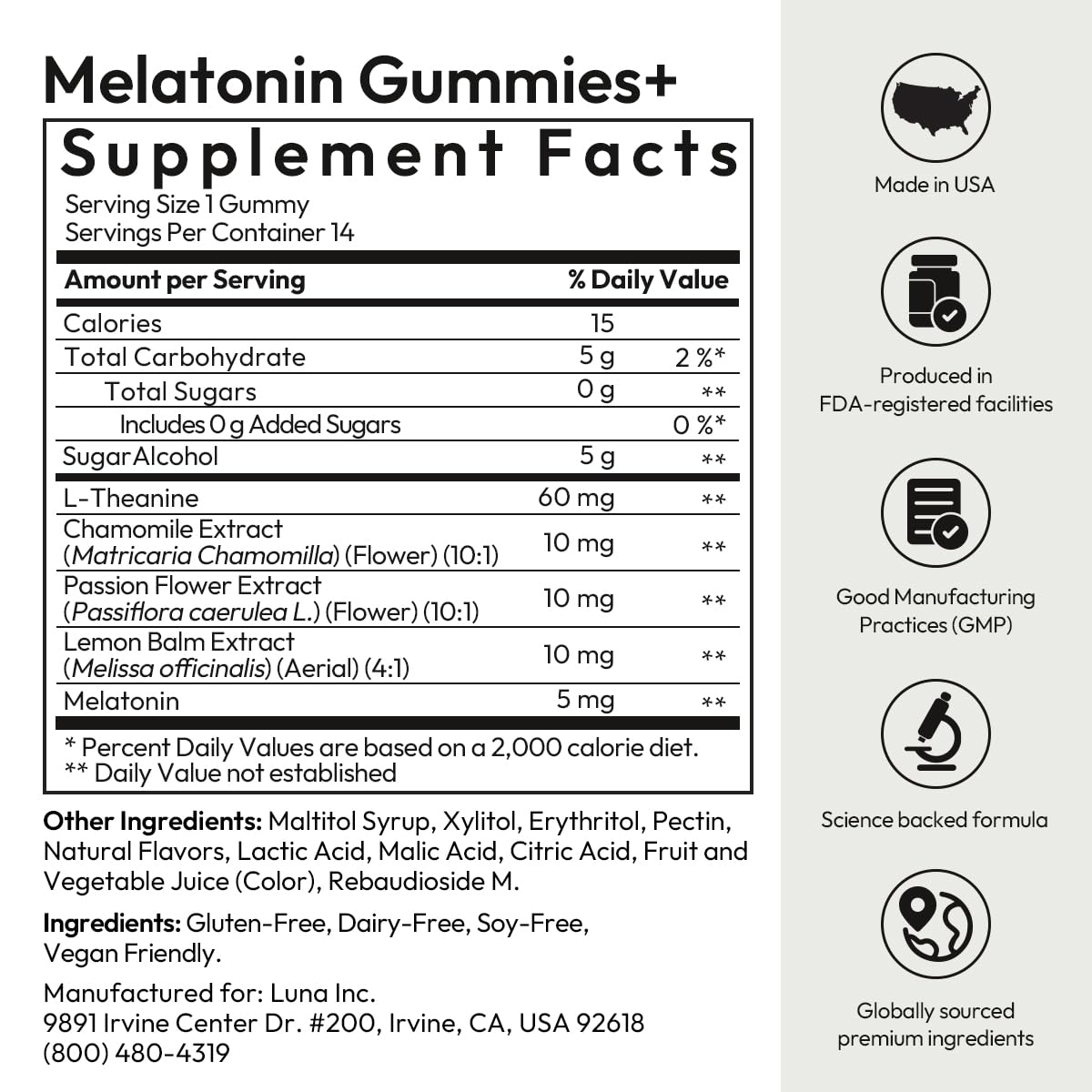 60 count melatonin gummies for better sleep