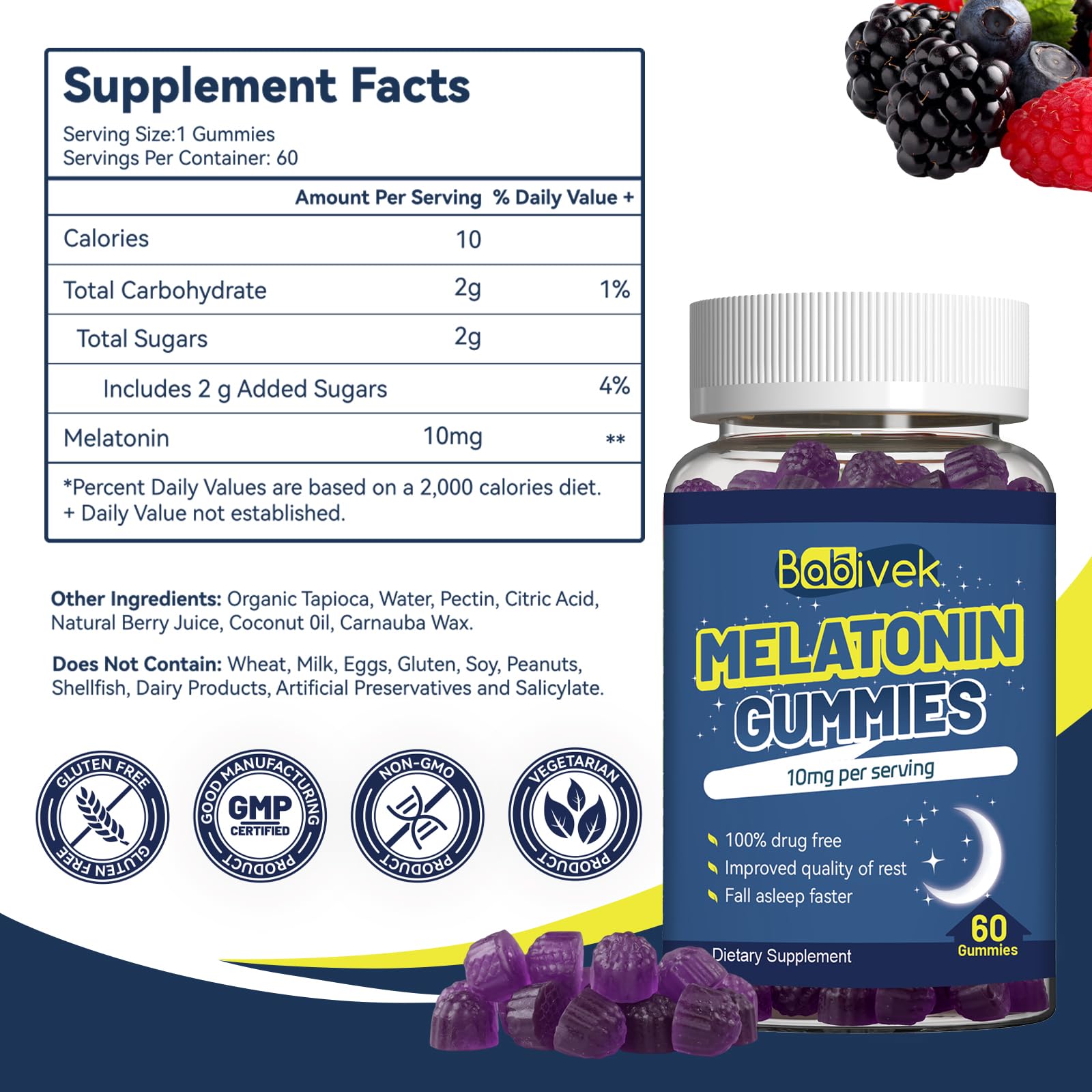 60 count melatonin gummies for nightly routine